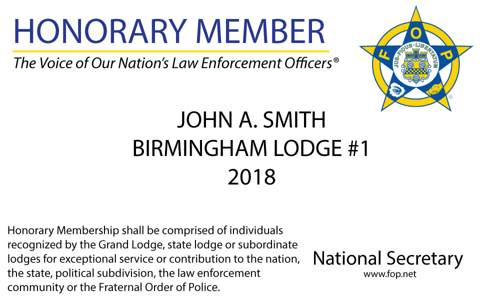 Specialty Member Cards - Fraternal Order of Police