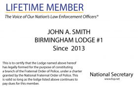 Specialty Member Cards - Fraternal Order of Police