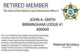 Specialty Member Cards - Fraternal Order of Police