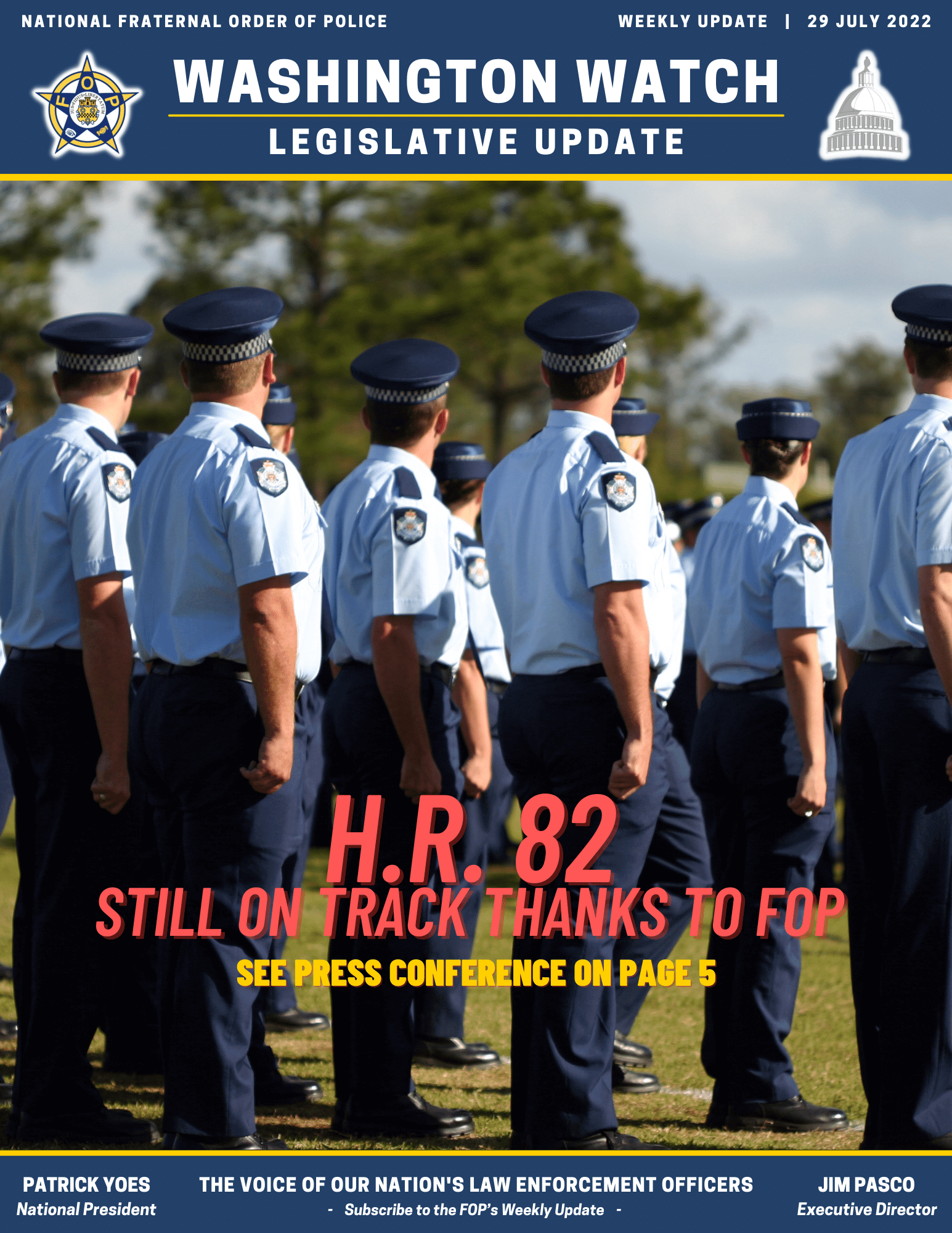 H.R. 82 - Still on Track Thanks to FOP - Fraternal Order of Police