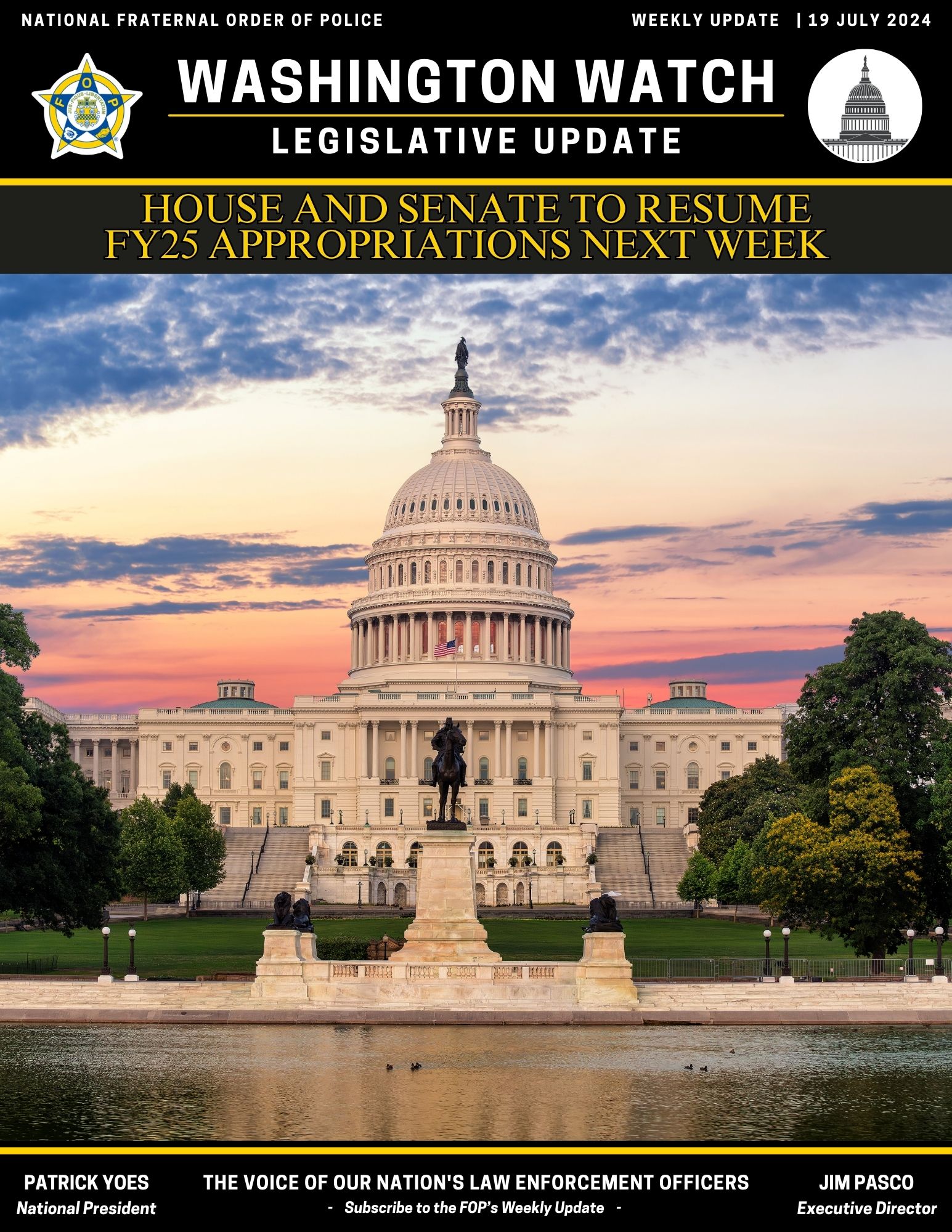 Washington Watch: Weekly Updates - Fraternal Order of Police