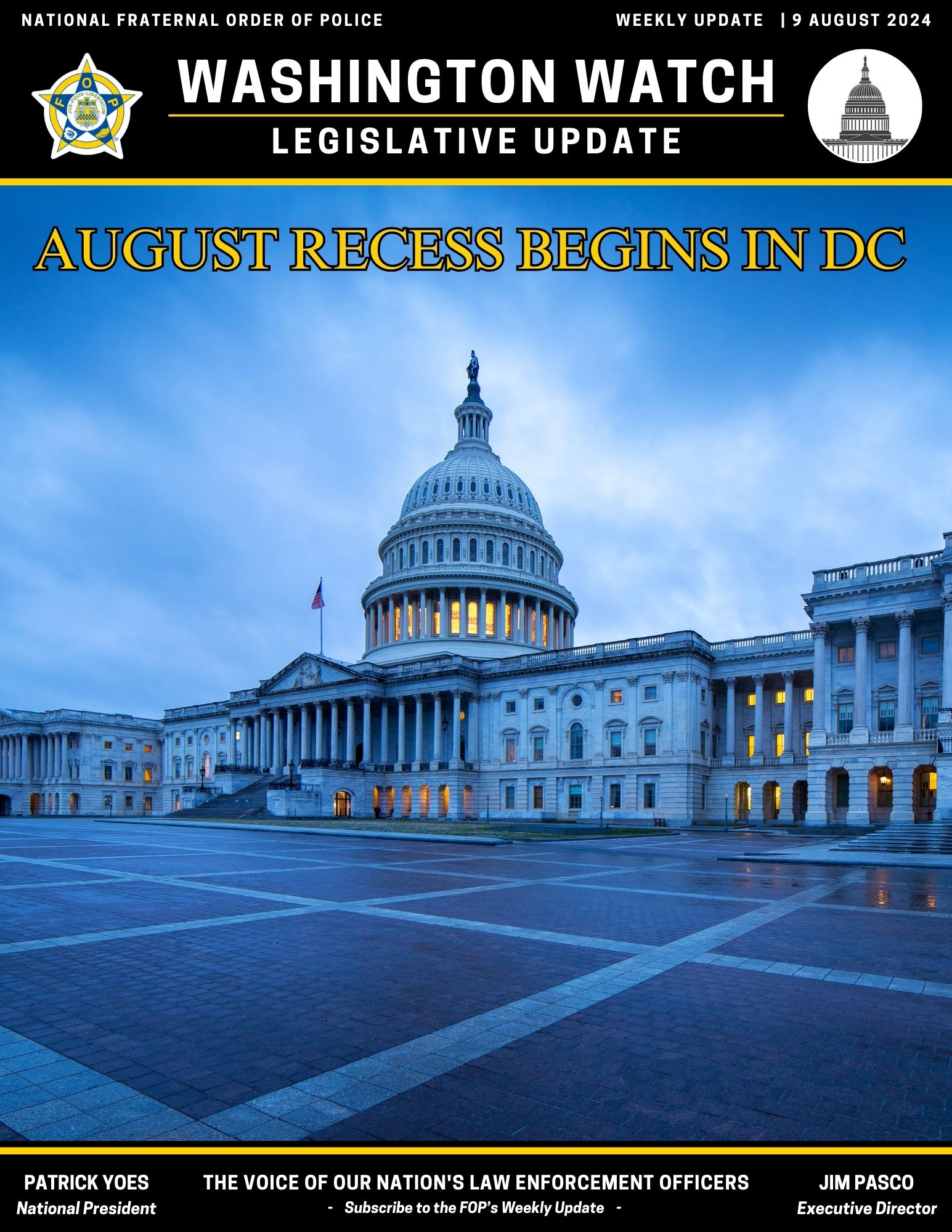 Washington Watch: Weekly Updates - Fraternal Order of Police