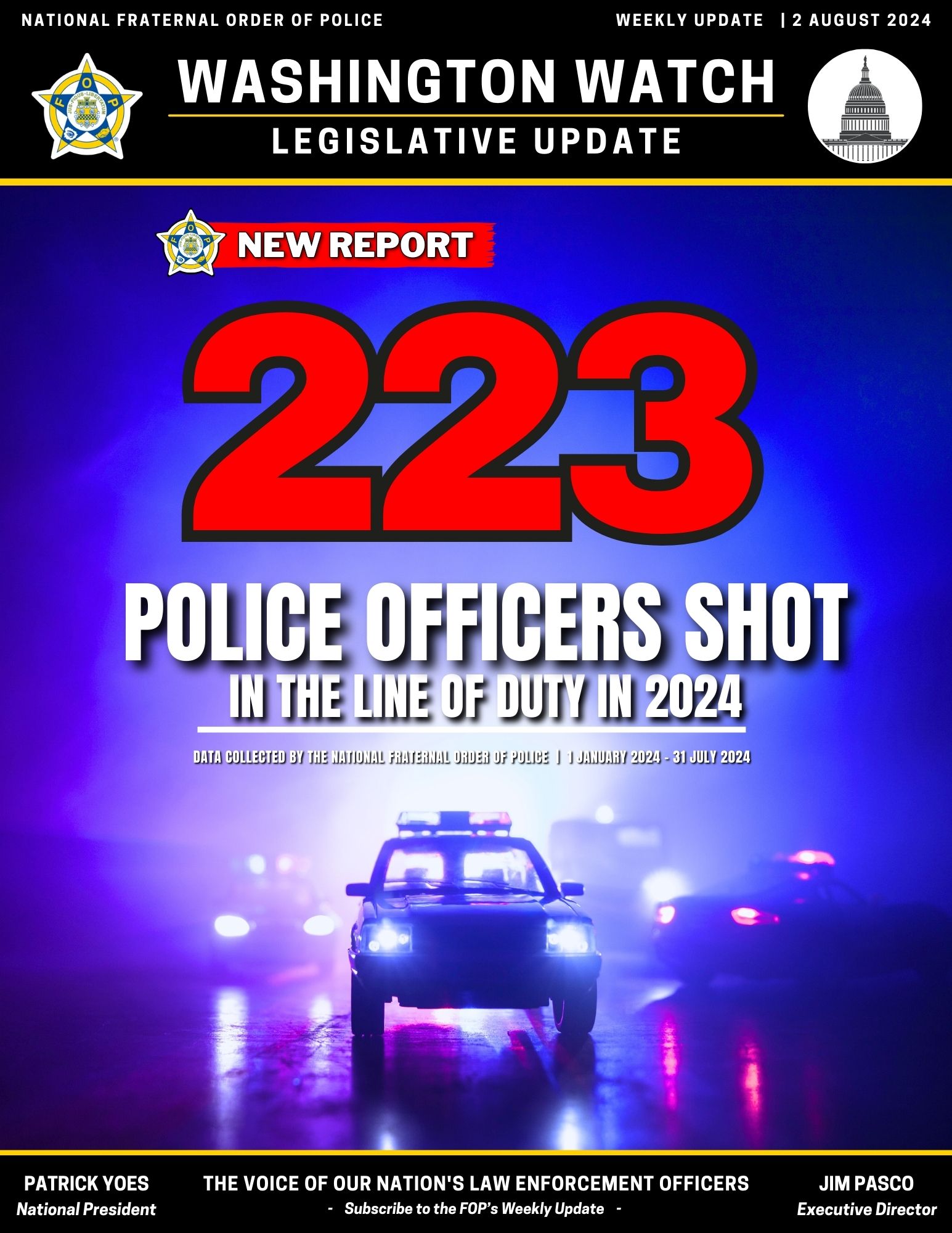 223 Police Officers Shot in the Line of Duty in 2024 - Fraternal Order ...